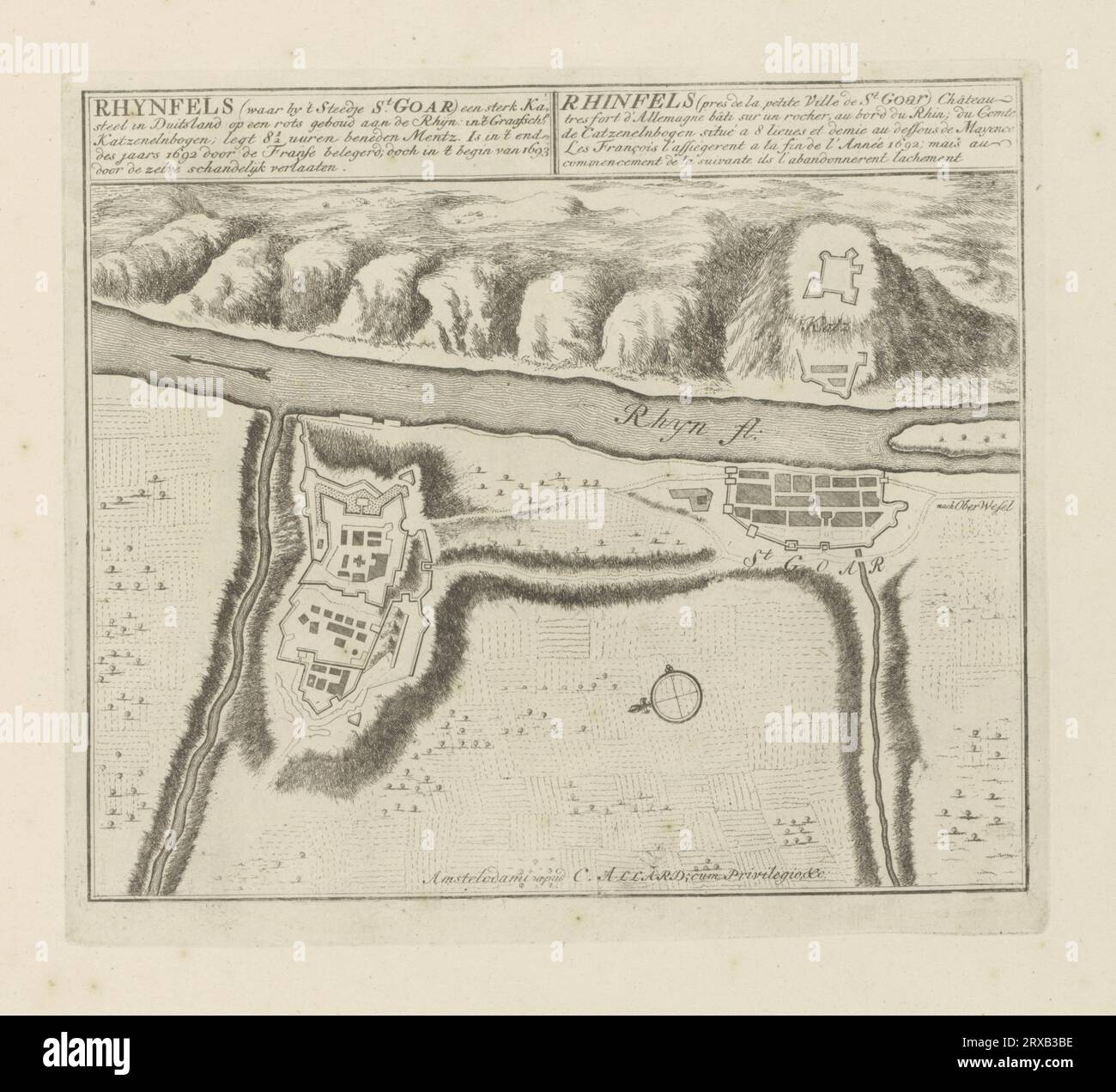 Map of rheinfels hi-res stock photography and images - Alamy