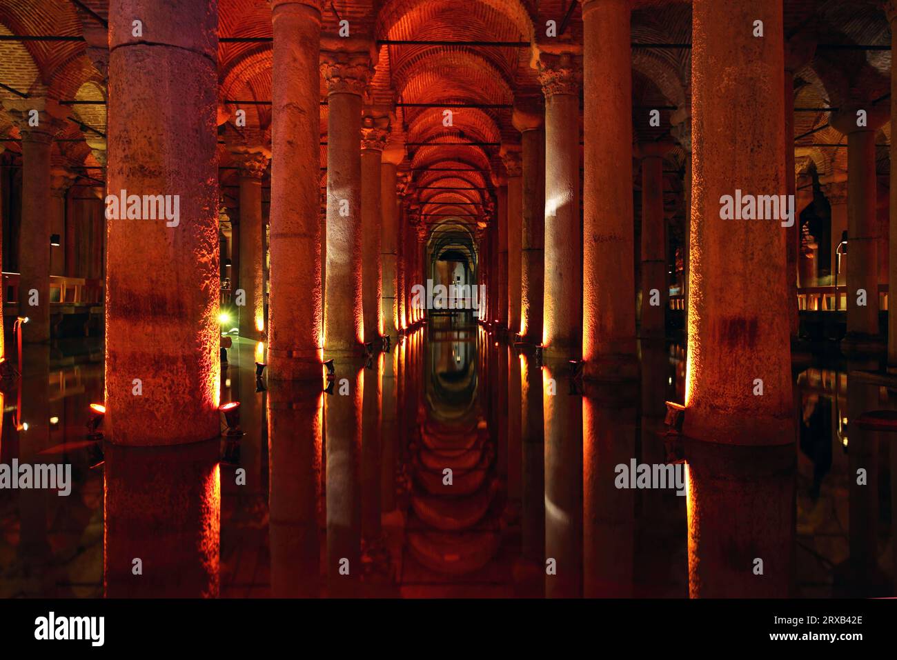 Underground basilica cistern. Byzantine water reservoir build by ...