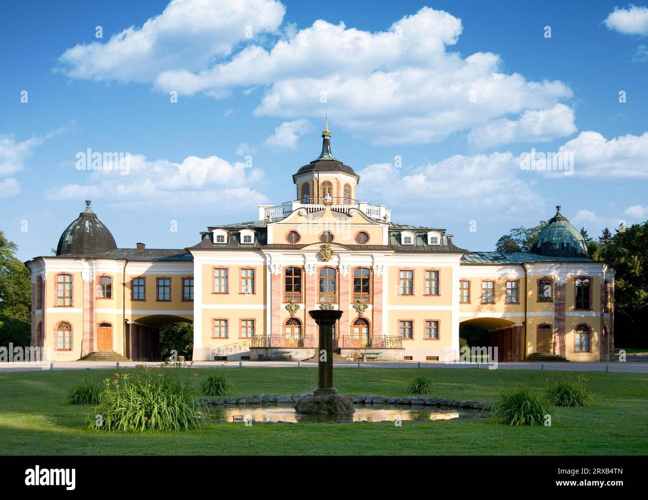 Castle Belvedere in the classic city of Weimar in Thuringia, Germany ...