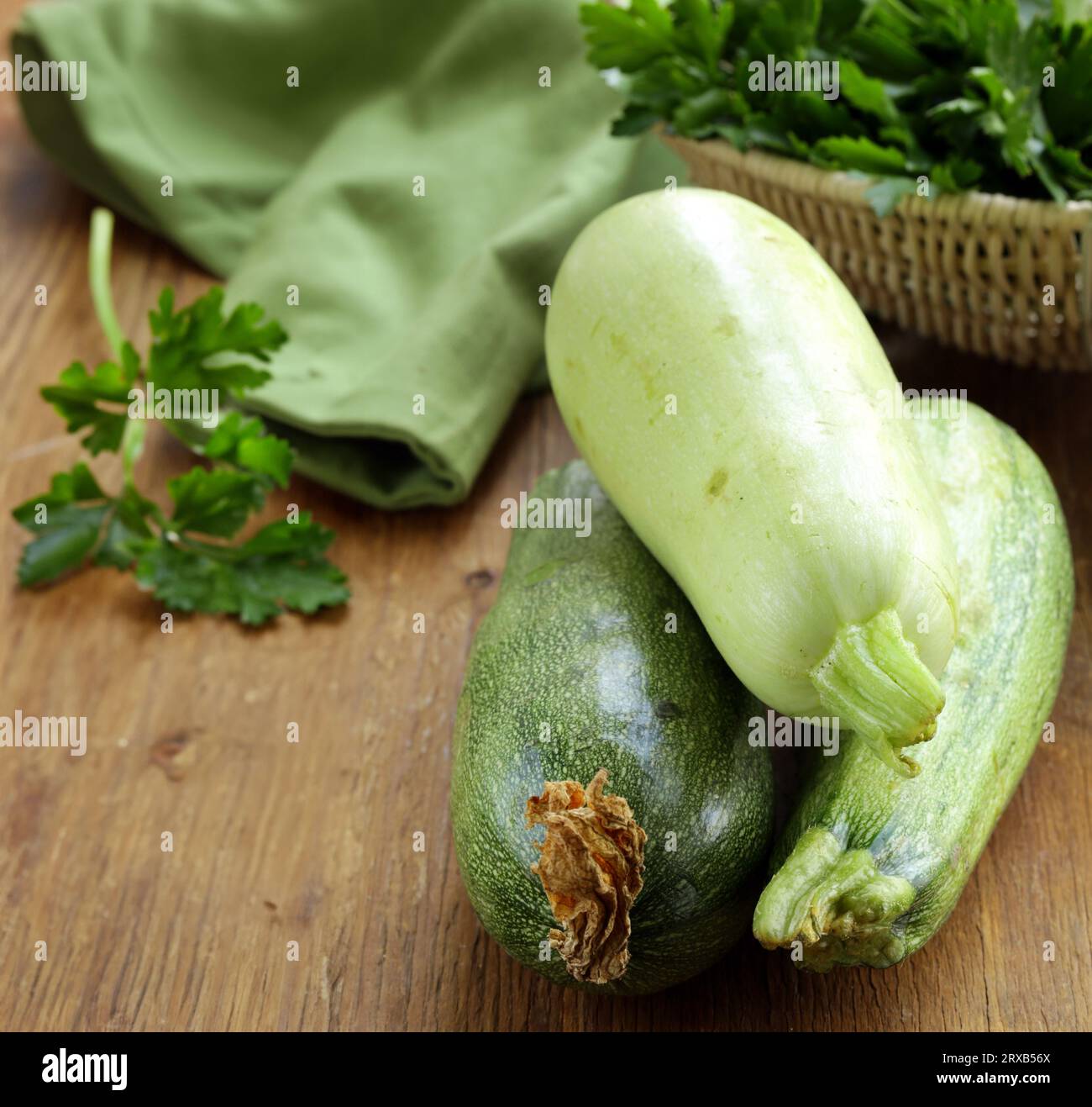 fresh organic zucchini for healthy eating Stock Photo - Alamy