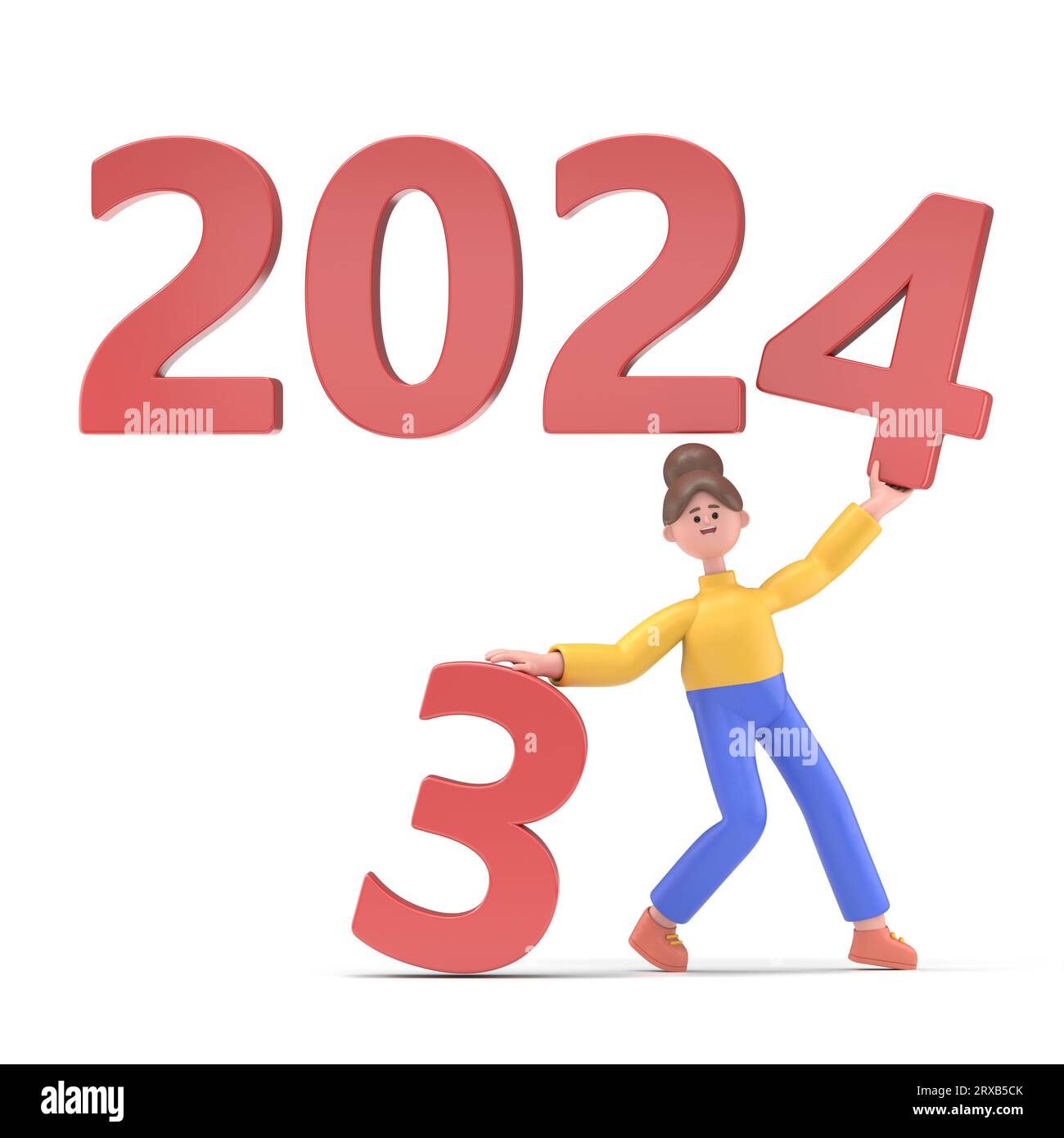 Goodbye 2023 welcome 2024 hi-res stock photography and images - Alamy