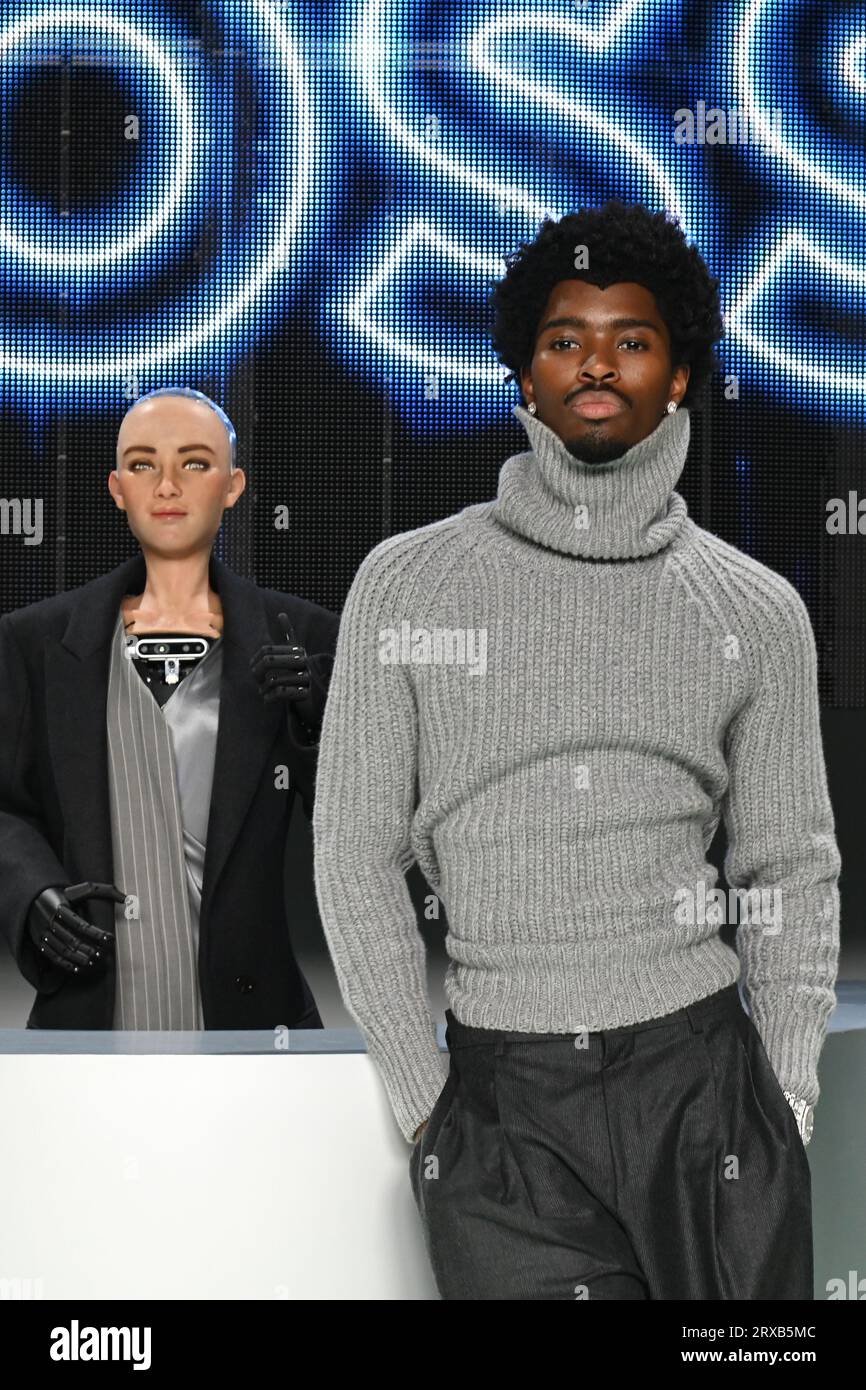 Milan, Italy. 22nd Sep, 2023. Alton Mason attends Boss Fashion Show ...