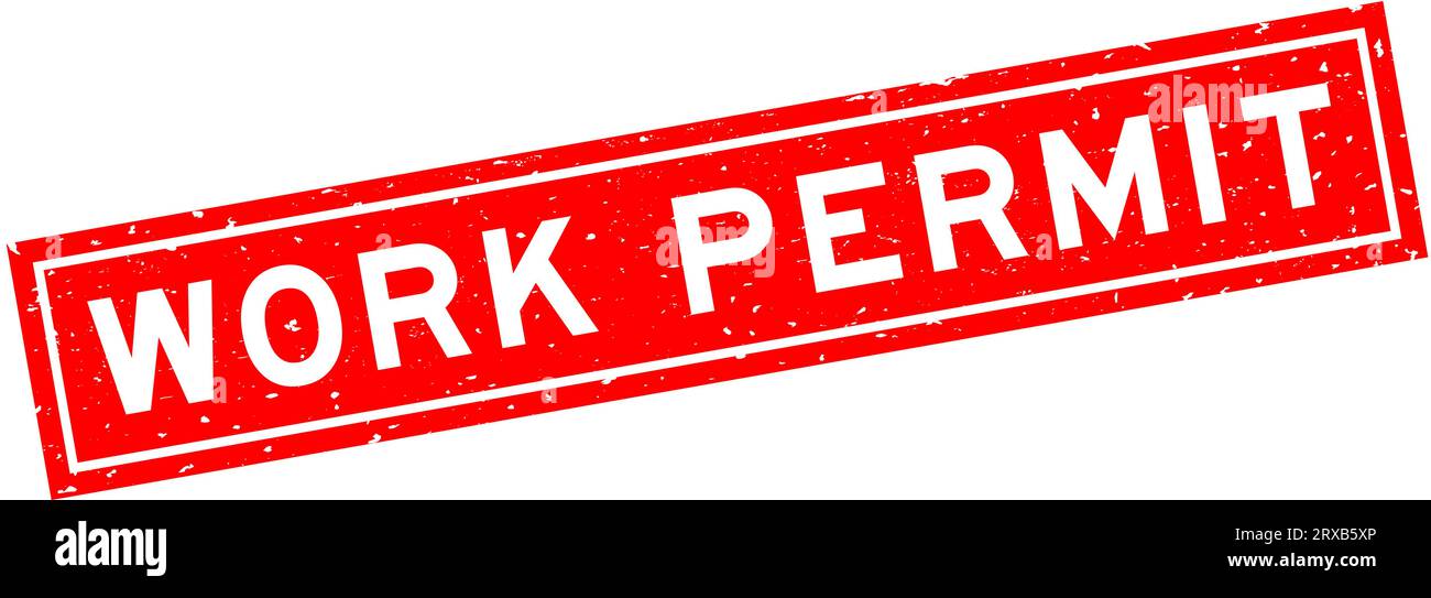 Work permit process Stock Vector Images - Alamy