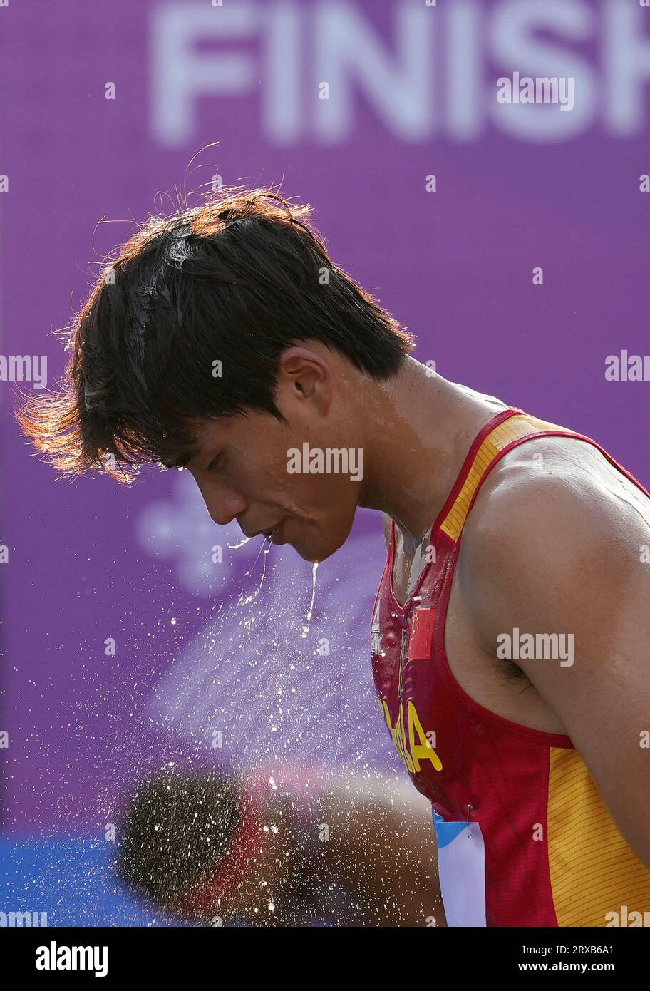 Hangzhou, China's Zhejiang Province. 24th Sep, 2023. Chen Yan of China ...