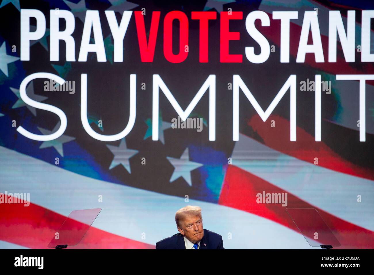 President trump speech 2023 hi-res stock photography and images - Alamy