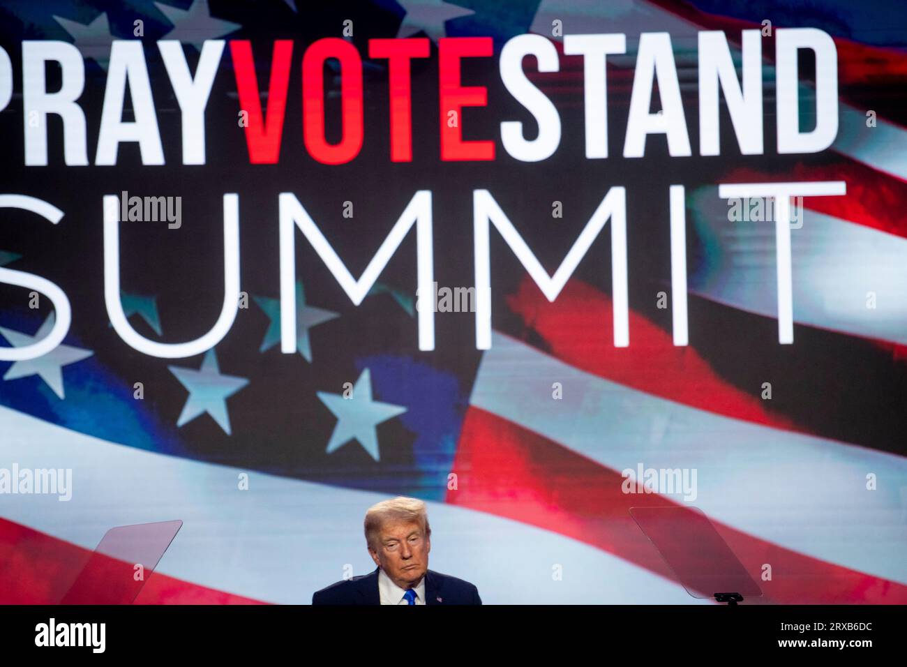 President trump speech 2023 hi-res stock photography and images - Alamy