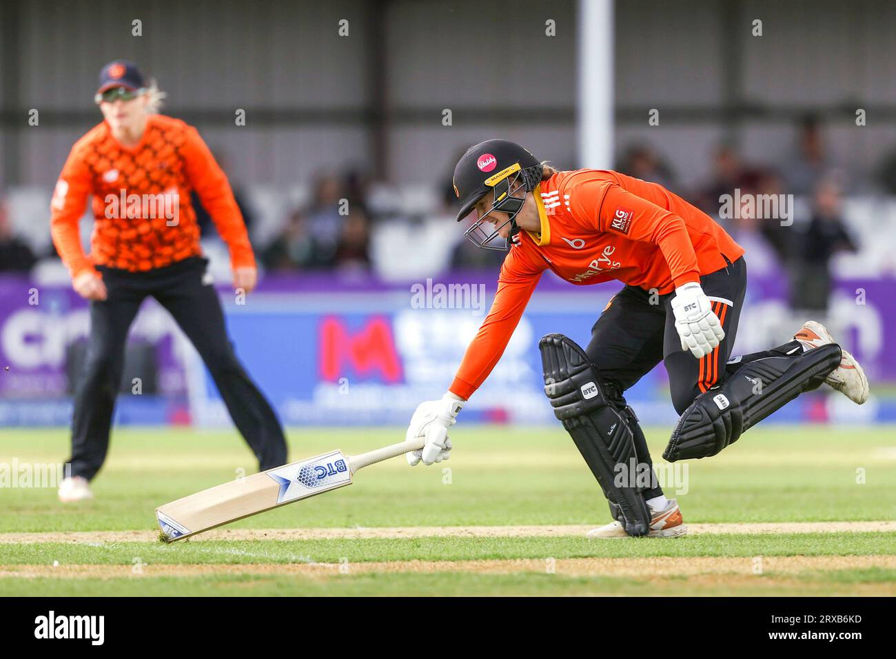 The Blaze's Lucy Monro during the Rachael Heyhoe Flint Trophy final at ...