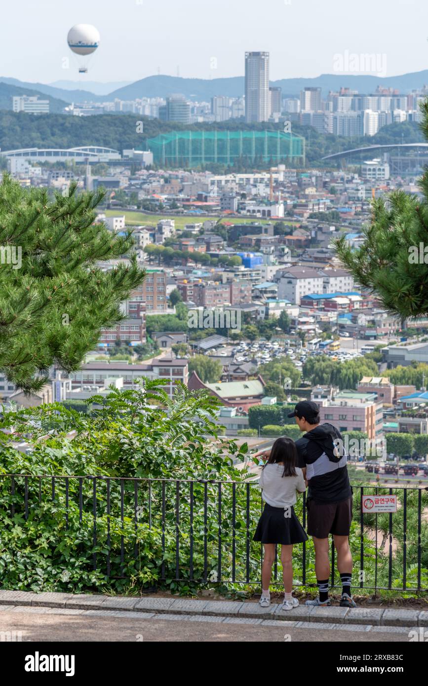Cityscape of Suwon capital of Gyeonggi province in South Korea on 23 ...