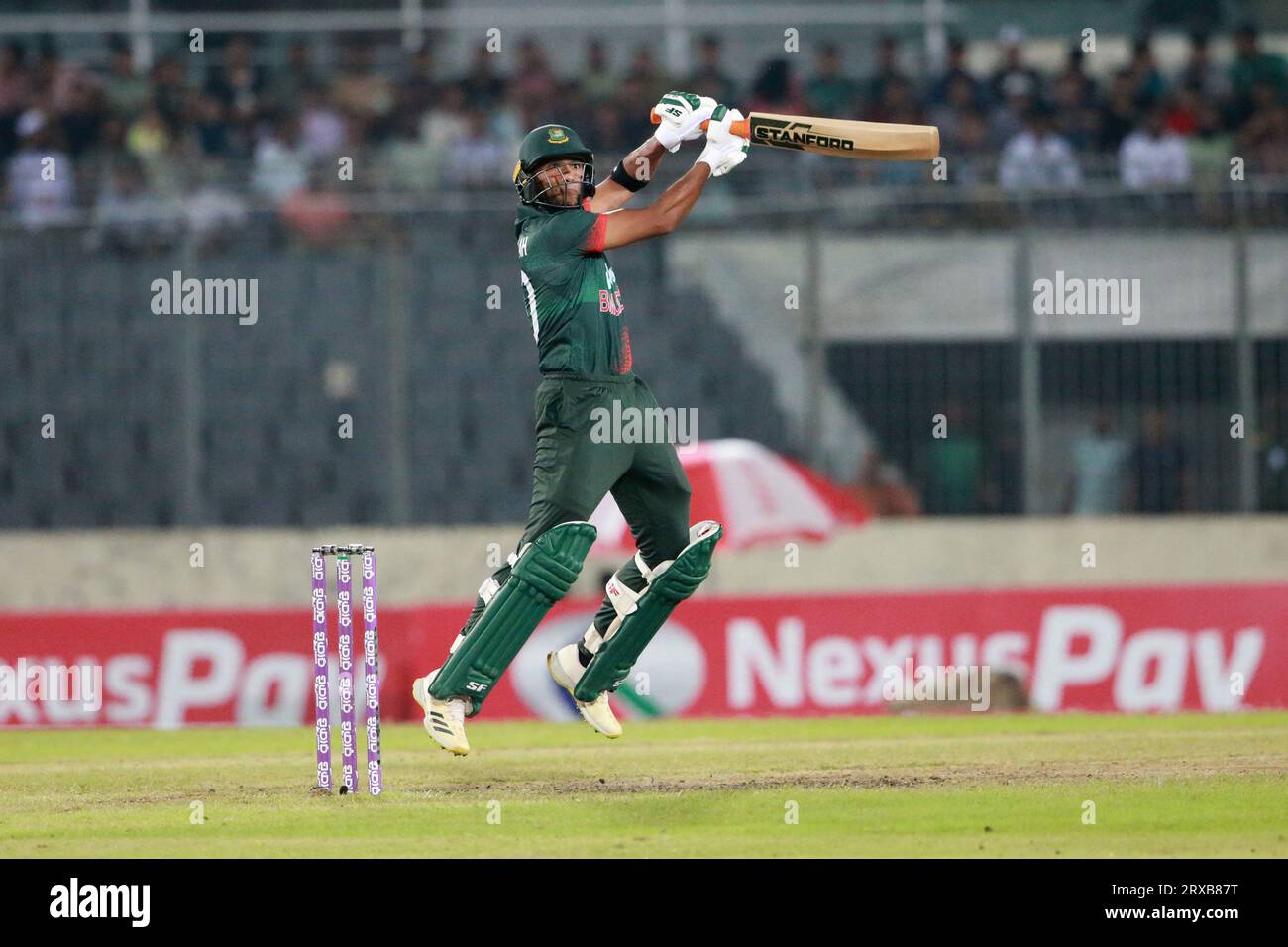 Bangladeshi batter Mahmudullah bats during the Bangladesh and New ...