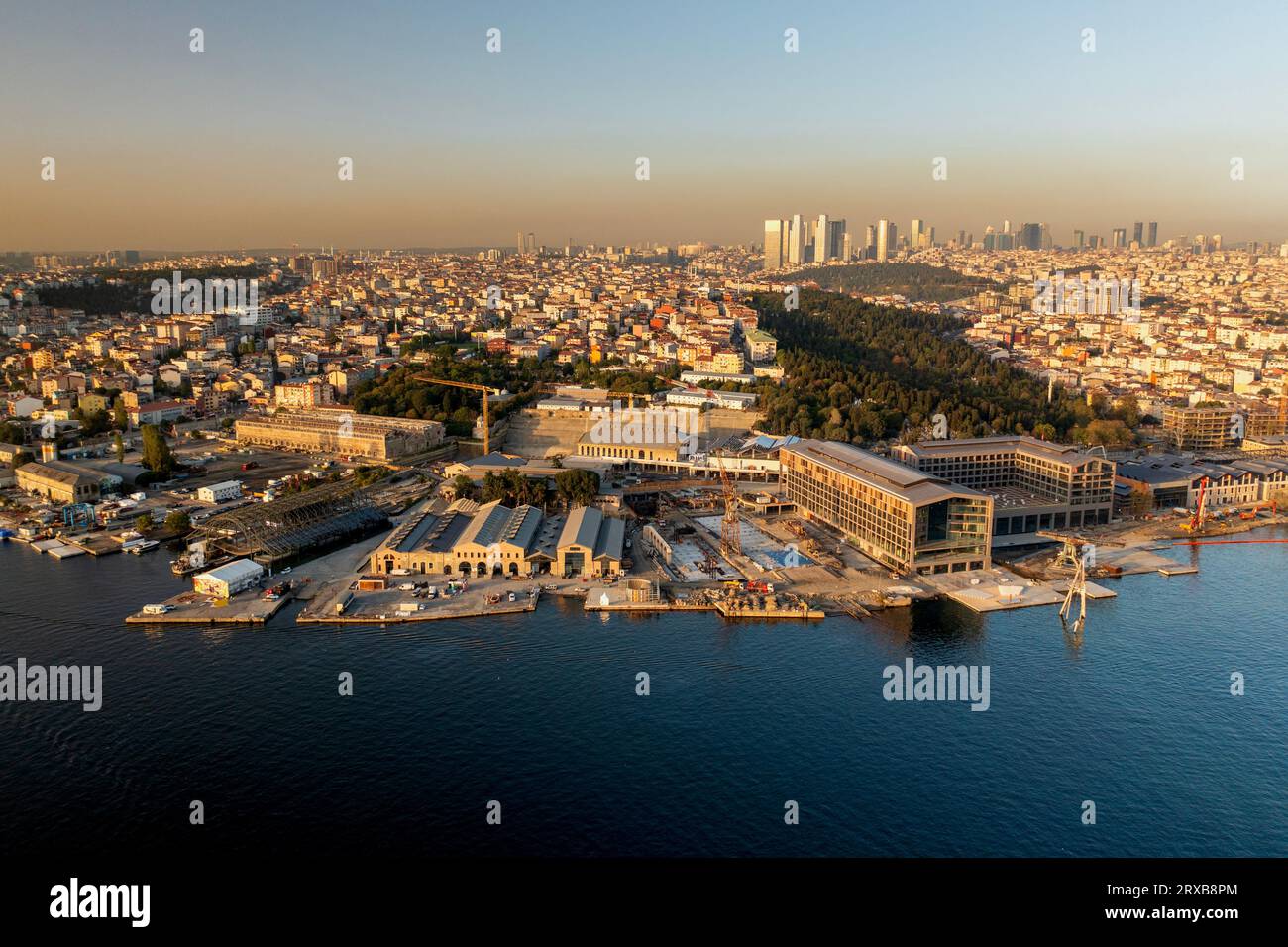 aerial drone view of halic Stock Photo - Alamy