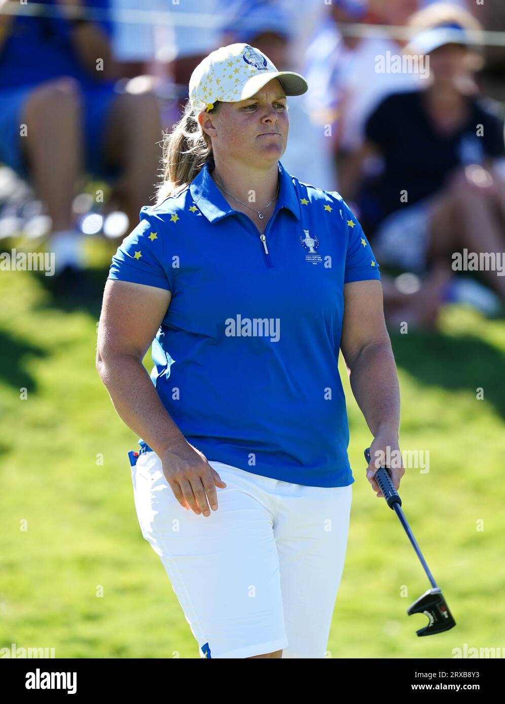 Europe's Caroline Hedwall on the 15th during her Singles match against ...