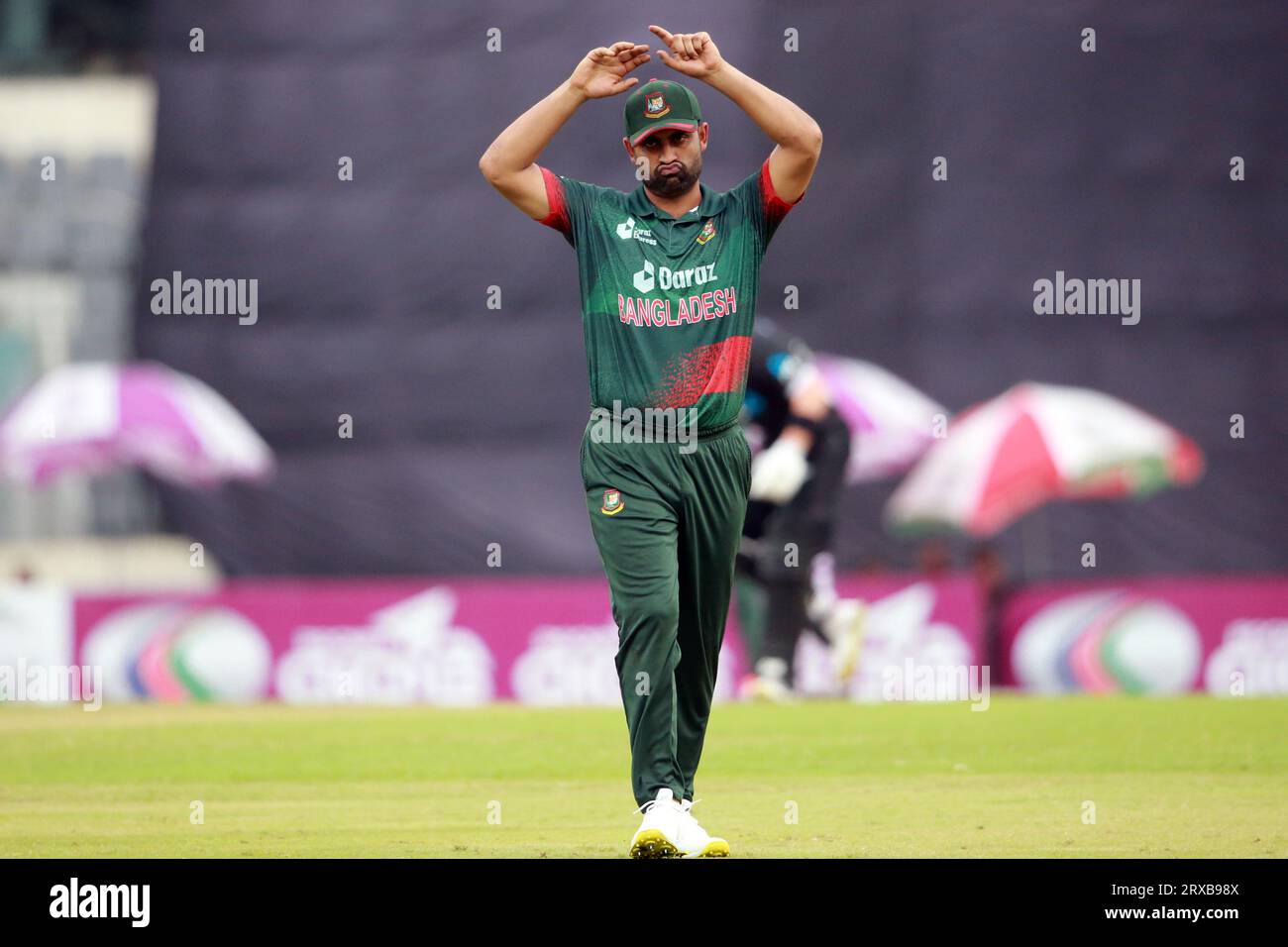 Bangladeshi opener batter Tamim Iqbal Khan during the Bangladesh and ...