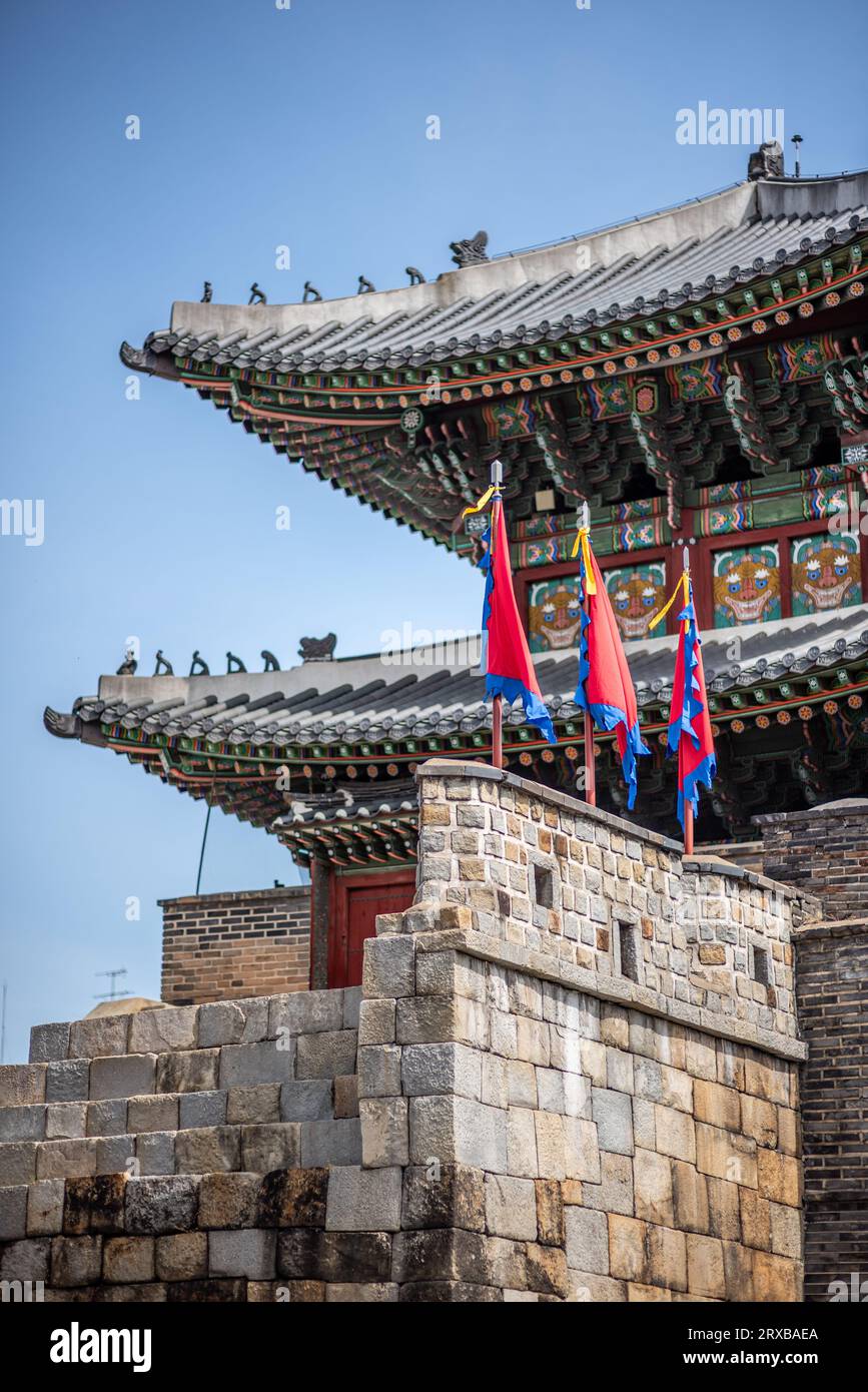 Hwaseong Fortress in Suwon South Korea UNESCO heritage site on ...