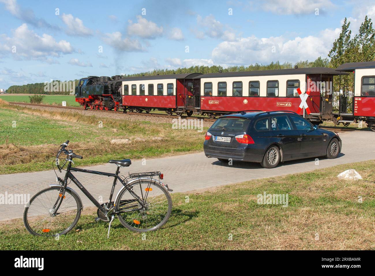 The Bäderbahn Molli steam strain between Bad Doberan and Kühlungsborn ...