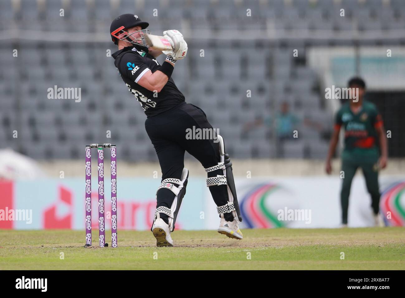 New Zealand batter Henry Nicholls during the Bangladesh and New Zealand ...