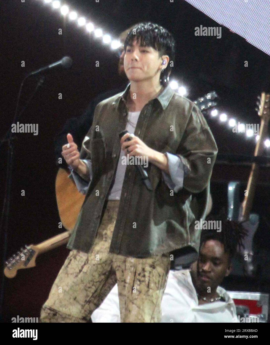 September 23, 2023, New York, New York, USA: Singer JUNG KOOK from the ...
