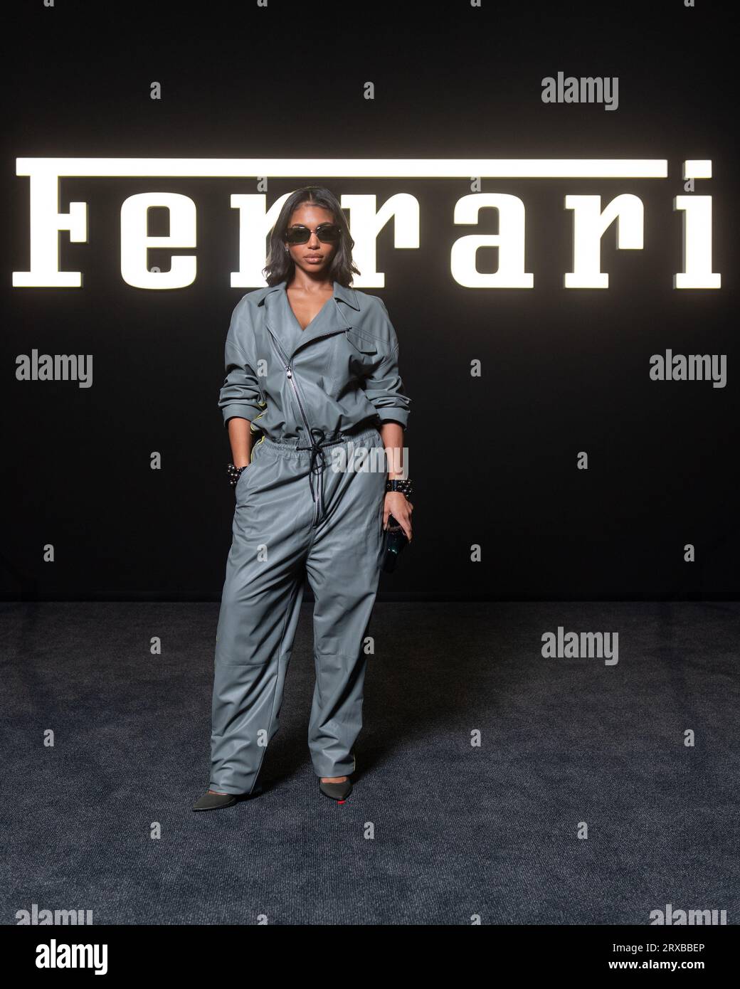 Lori Harvey Milan Fashion Week - Women S/S 2024 Ferrari Women and Men ...