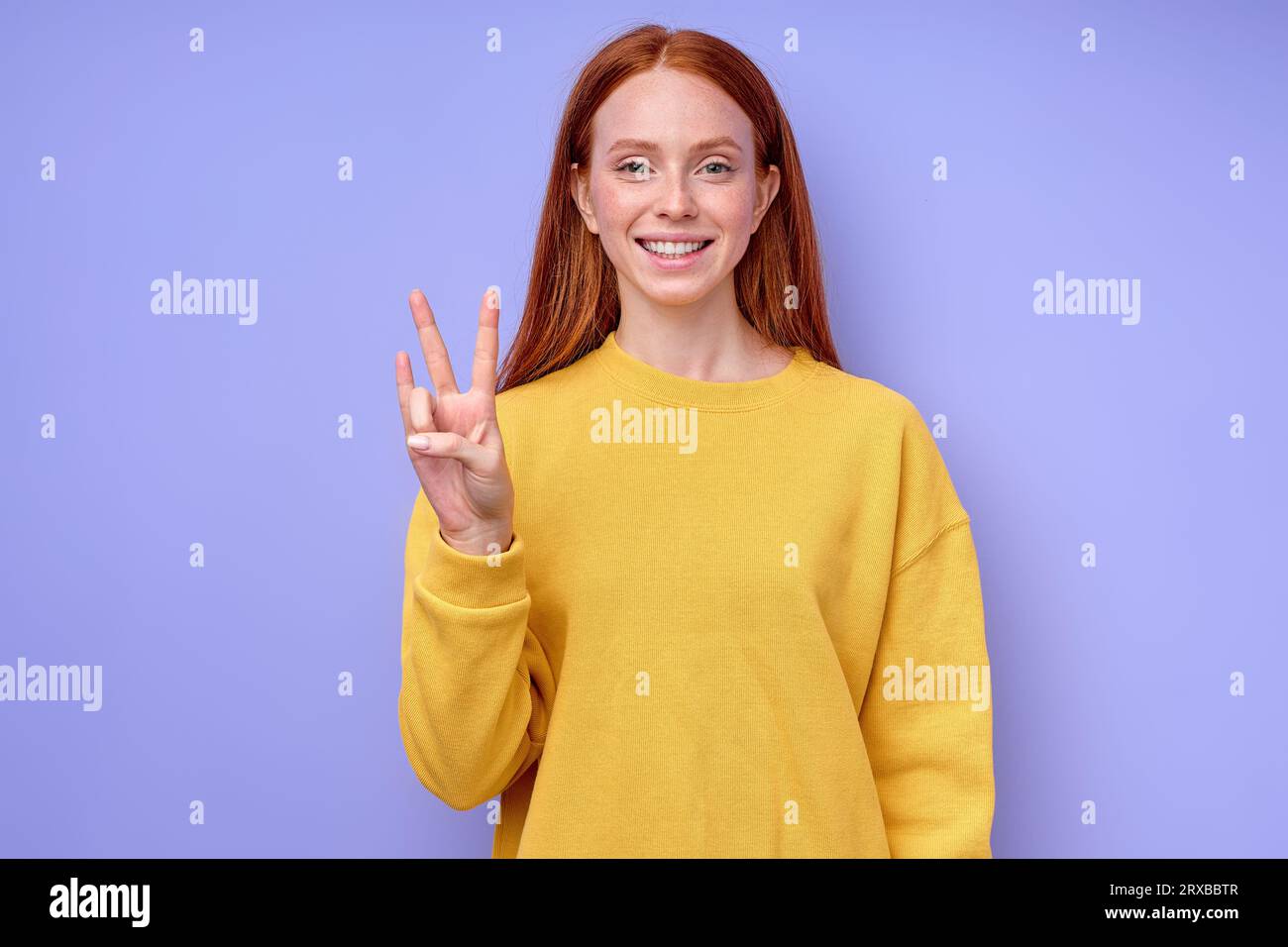 cheerful girl showing letter N with fingers .the Alphabet in American ...