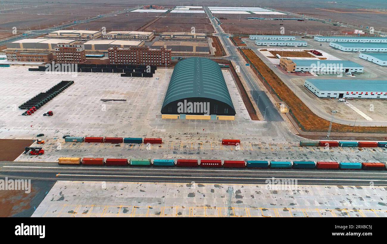 Hami, China. 24th Sep, 2023. HAMI, CHINA - SEPTEMBER 24, 2023 - Aerial ...