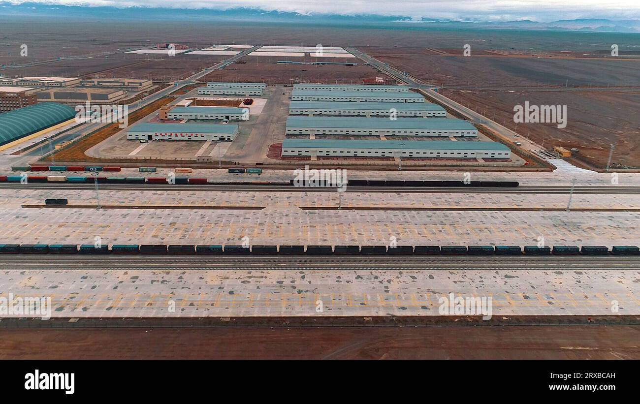 Hami, China. 24th Sep, 2023. HAMI, CHINA - SEPTEMBER 24, 2023 - Aerial ...