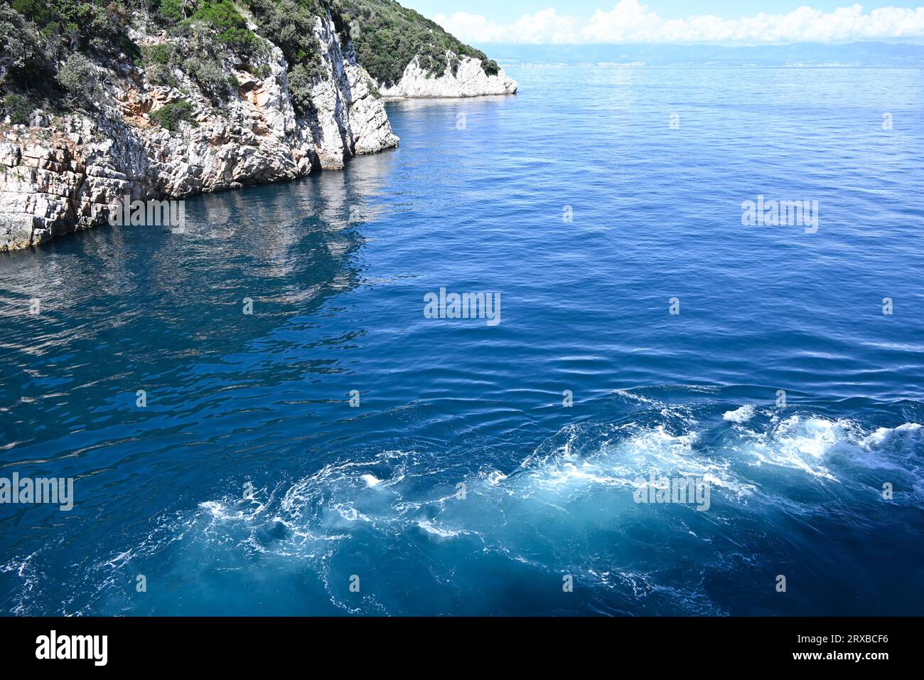 Disturbance in the sea Stock Photo - Alamy