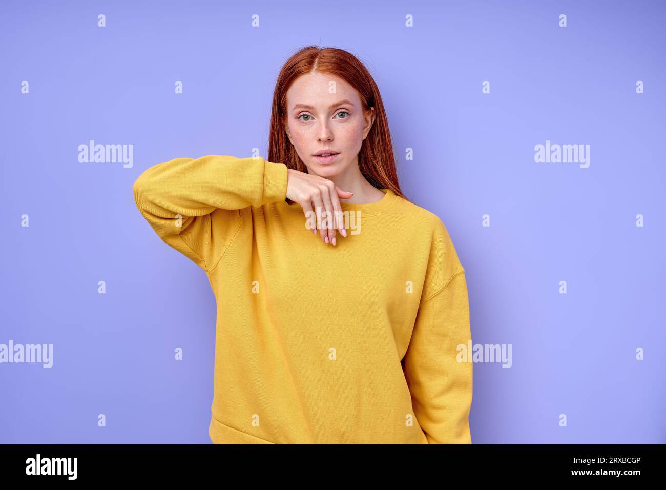Young deaf mute woman talking, chatting with deaf friend sign language ...