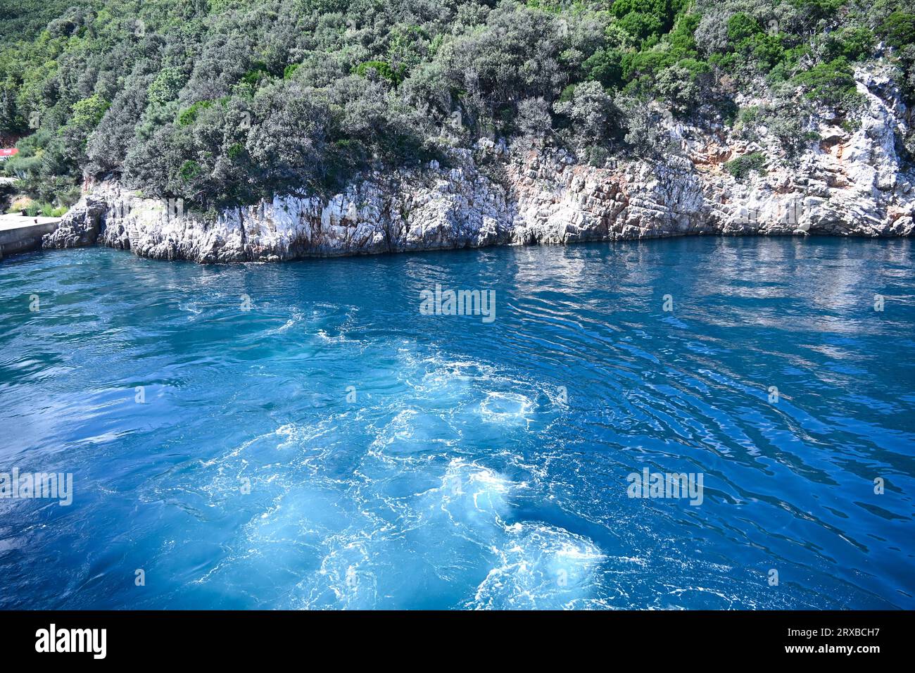 Disturbance in the sea Stock Photo - Alamy