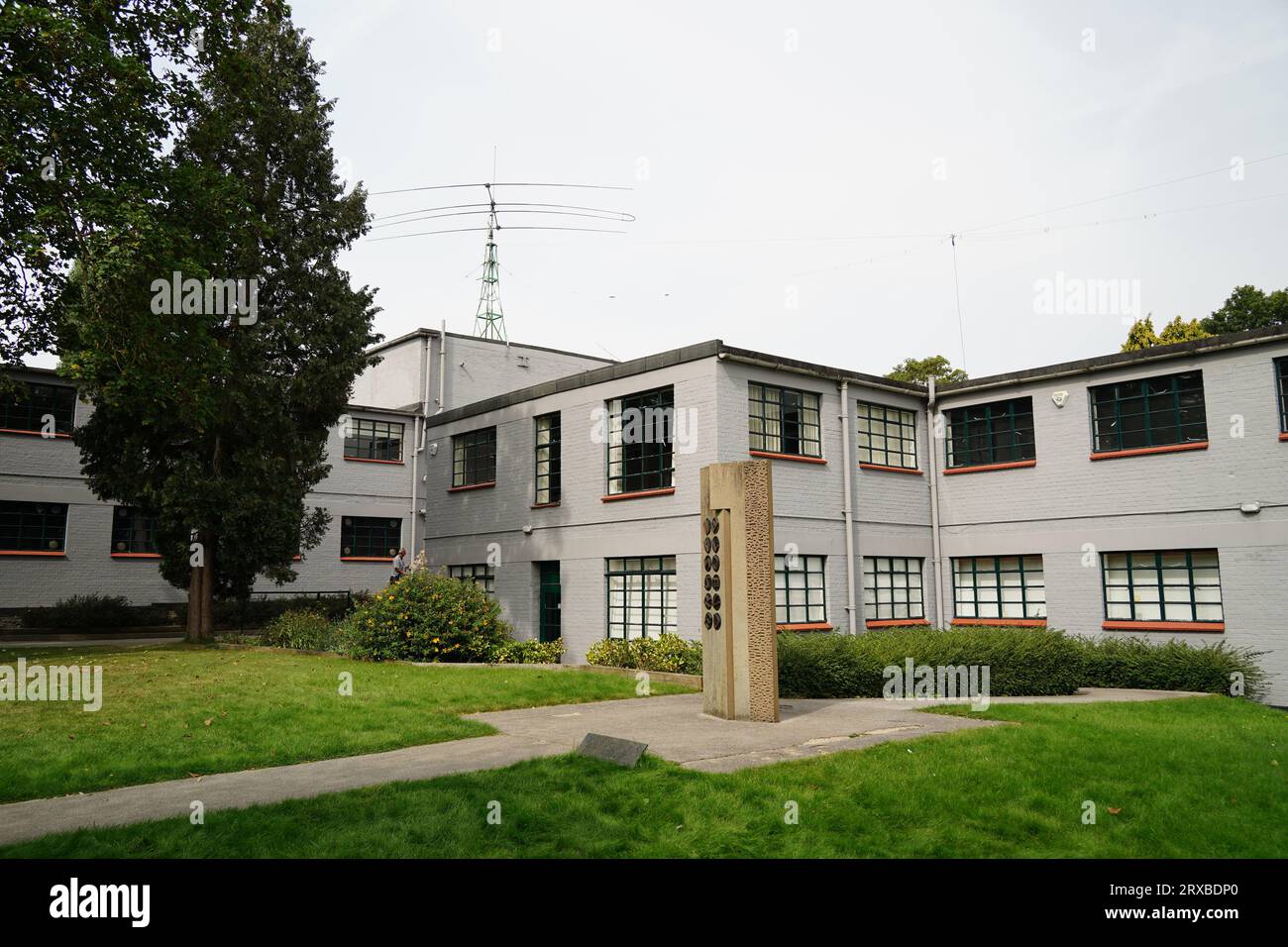 Bletchley, UK: 8 September 2023: Refurbished buildings of Block B at ...