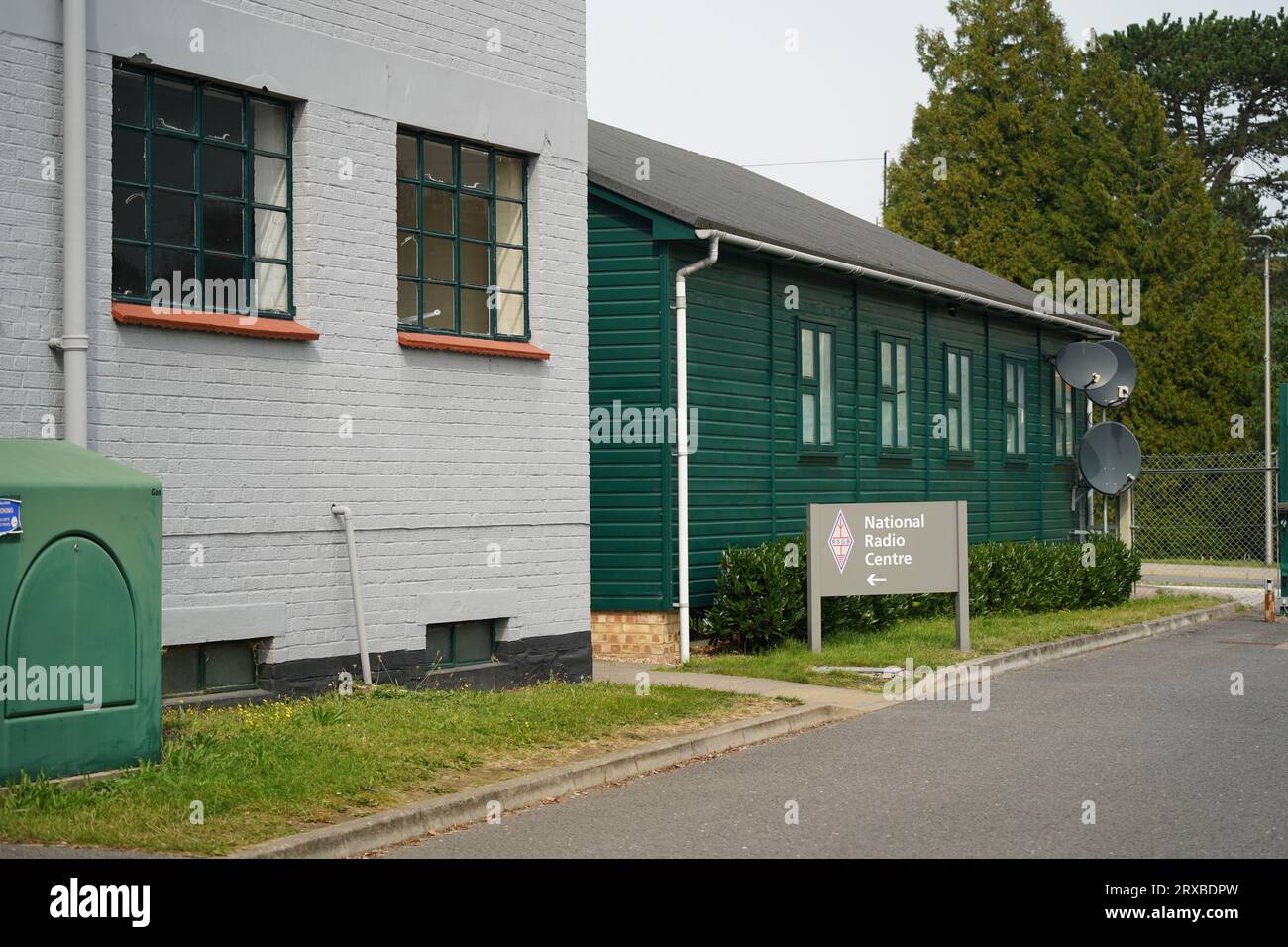 Bletchley, UK: 8 September 2023: Refurbished buildings of Block B at ...