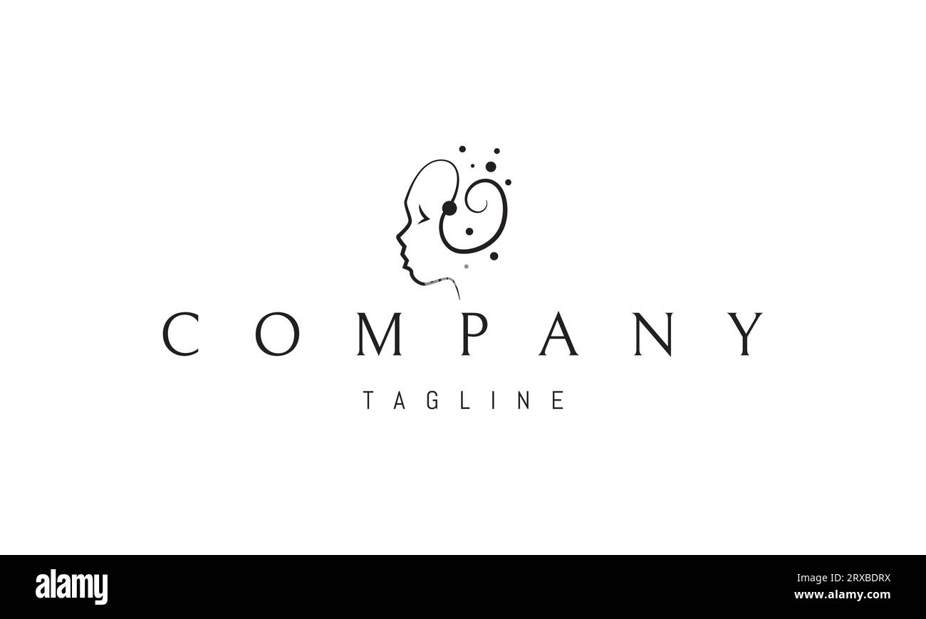 Vector logo on which an abstract image of the silhouette of a childs ...