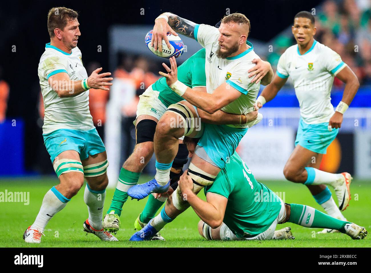 London, France. 23rd Sep, 2023. Kwagga Smith #22 of South Africa ...