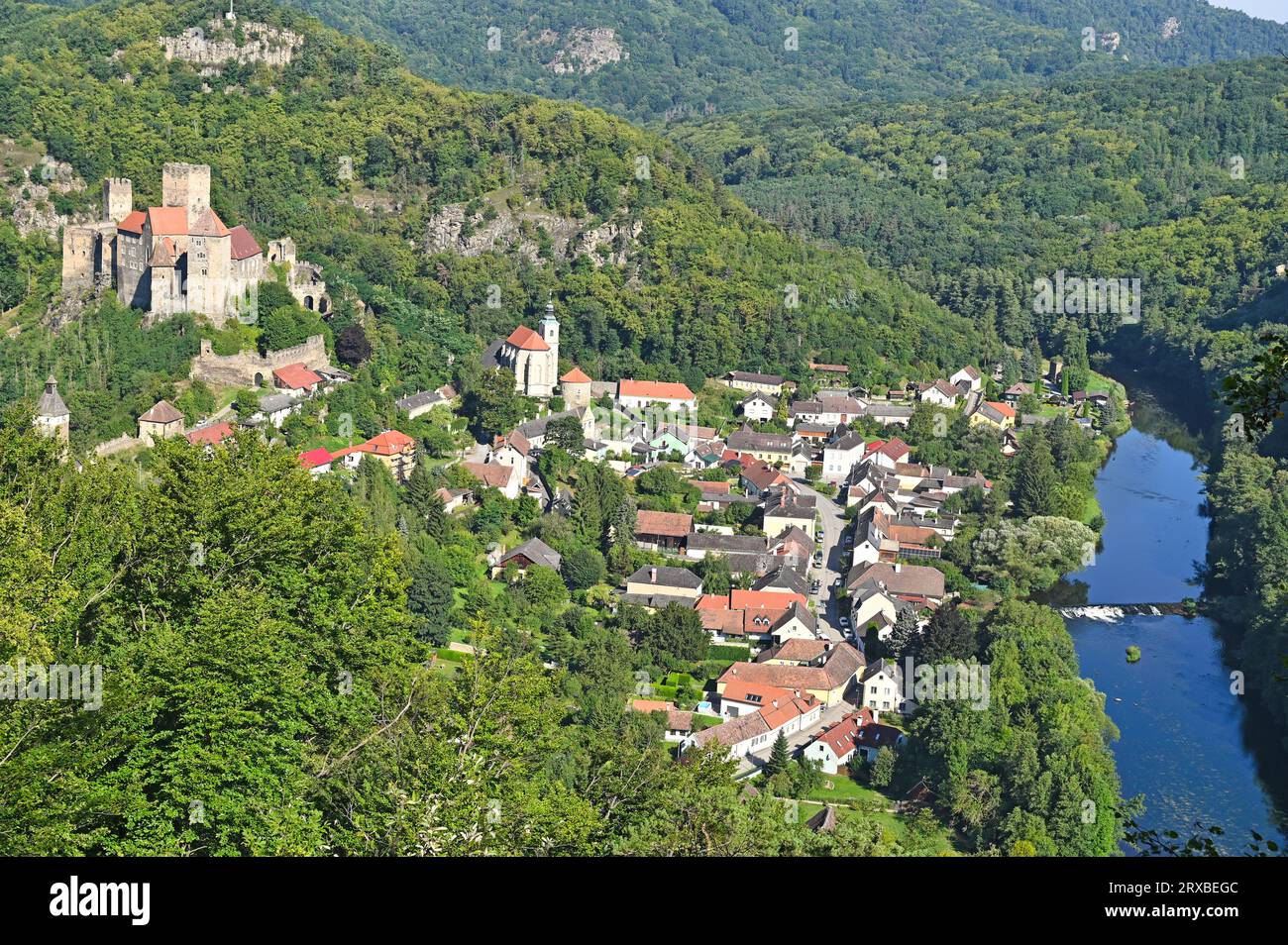 View of hardegg castle hi-res stock photography and images - Alamy