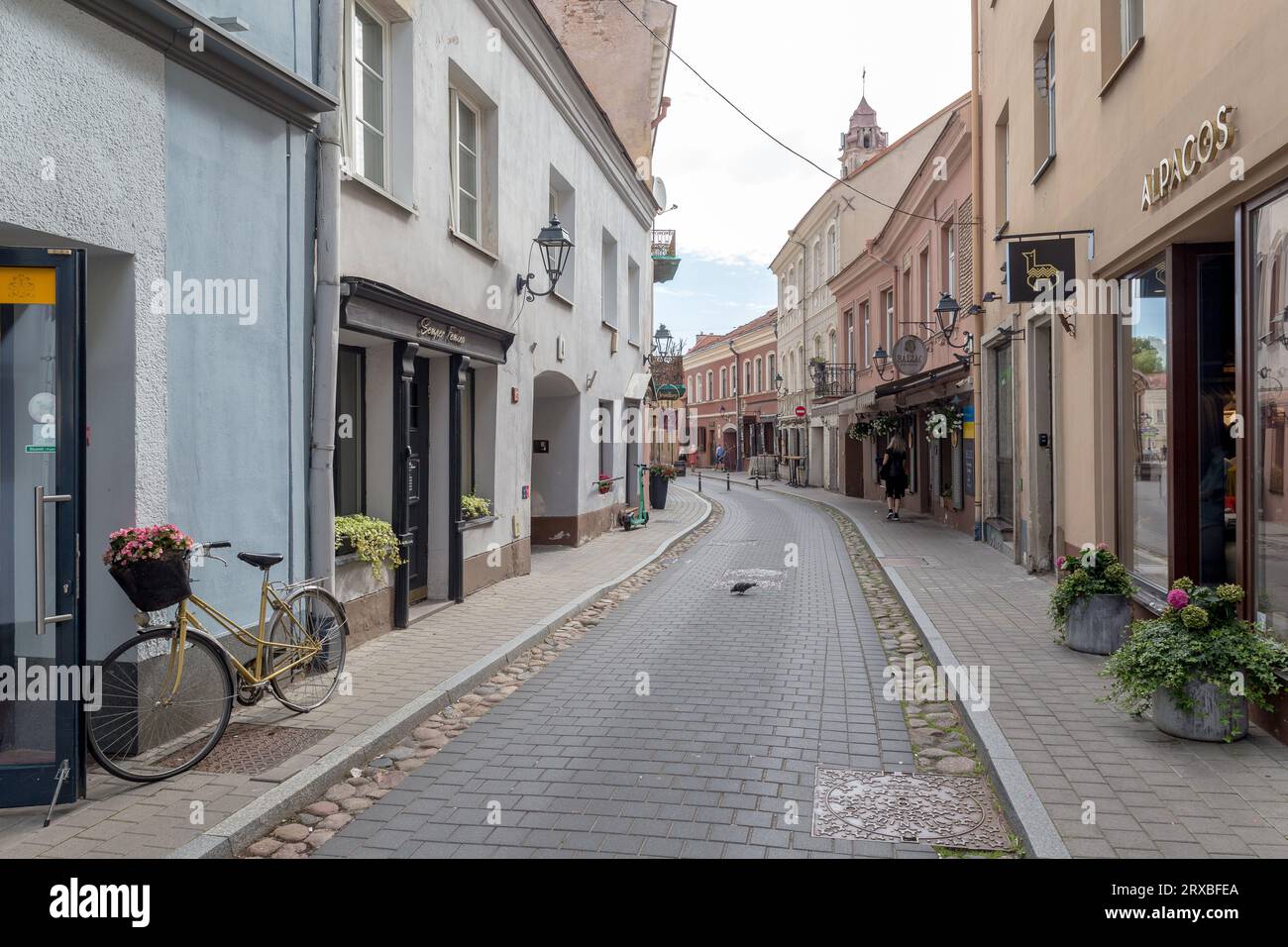 Vilnius, Lithuania AUGUST 13, 2023. Streets and architecture of Vilnius ...