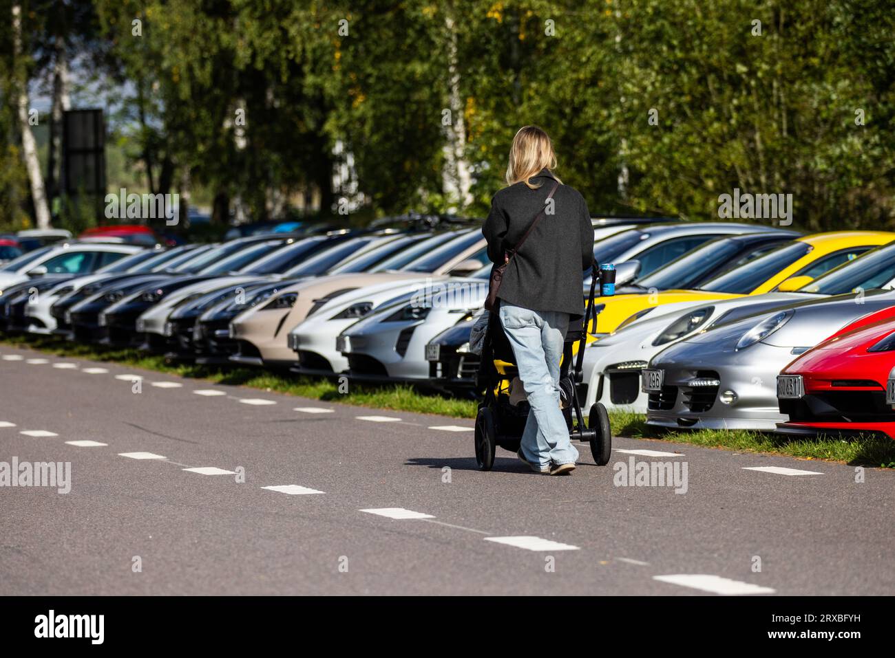 Mantorp, Sweden. 23rd, September, 2023. Porsche cars during the ...