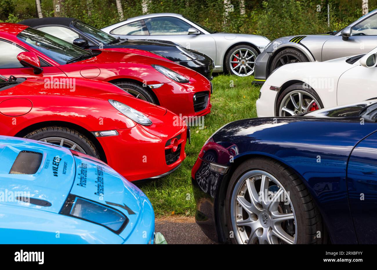 Mantorp, Sweden. 23rd, September, 2023. Porsche cars during the ...