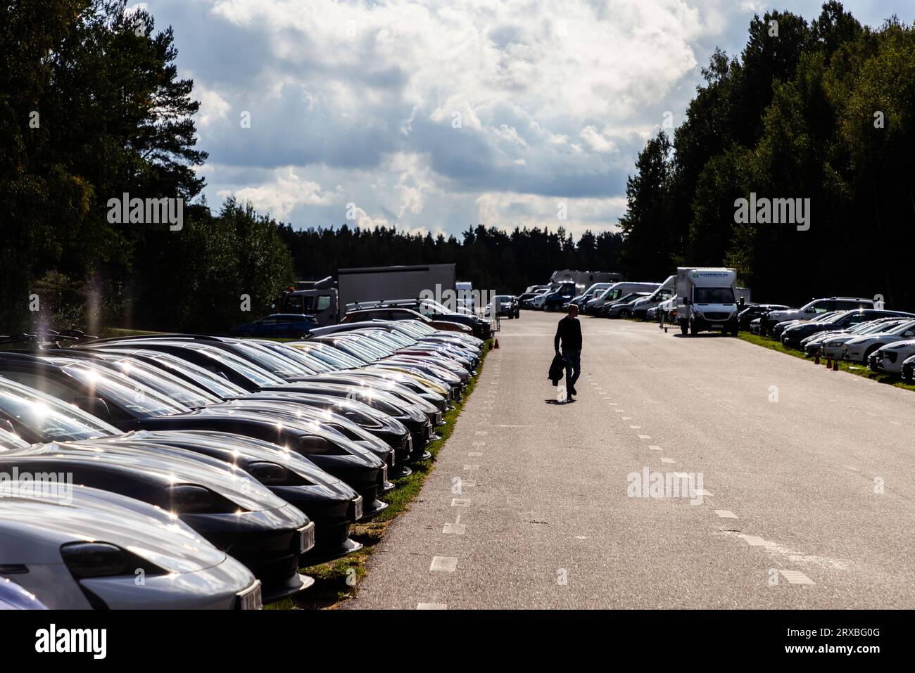 Mantorp, Sweden. 23rd, September, 2023. Porsche cars during the ...