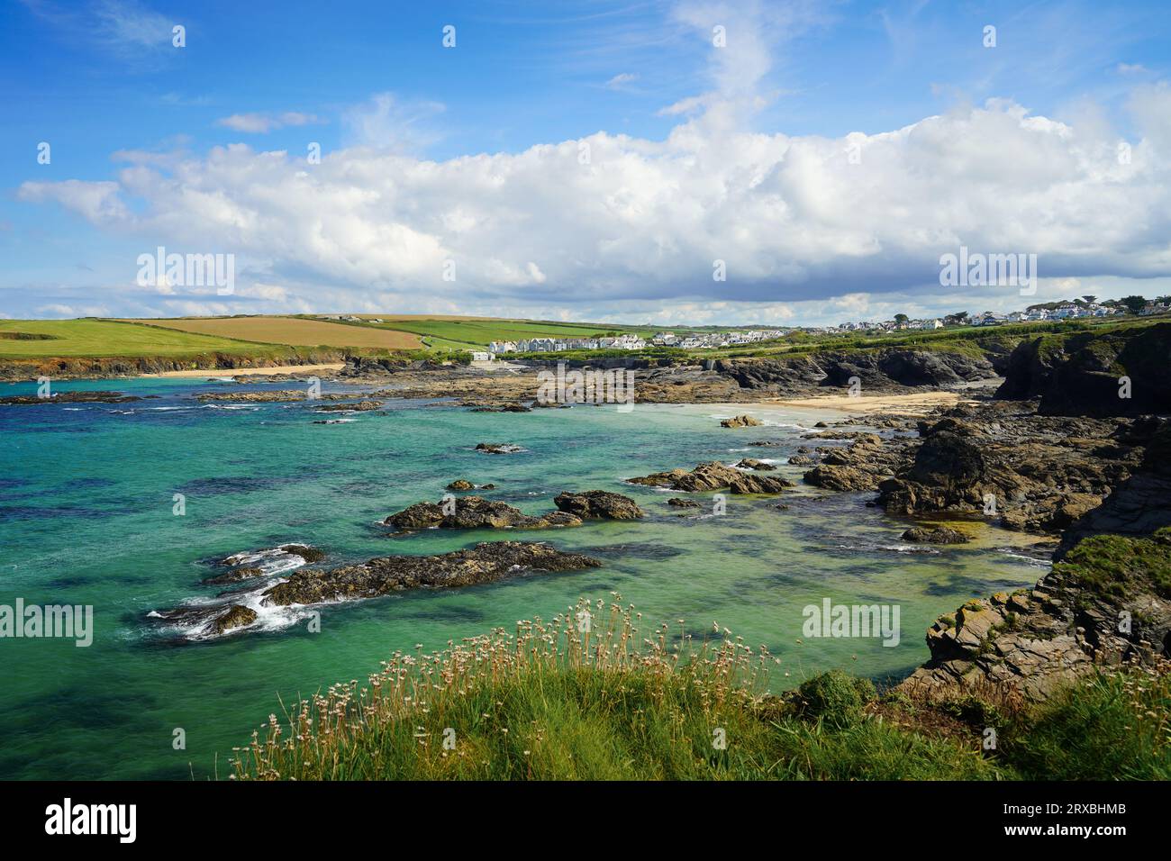 Trevone bay cornwall hi-res stock photography and images - Alamy