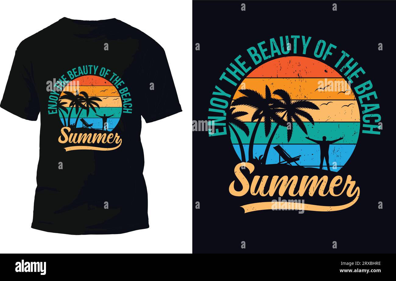 Summer T Shirt Design Vector Stock Vector Image & Art - Alamy