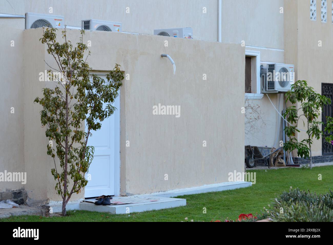 Cairo, Egypt, September 17 2023: External rooms adjuvant to a grand ...