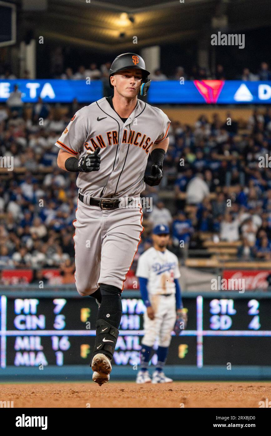 Los Angeles, United States. 22nd Sep, 2023. San Francisco Giants center ...