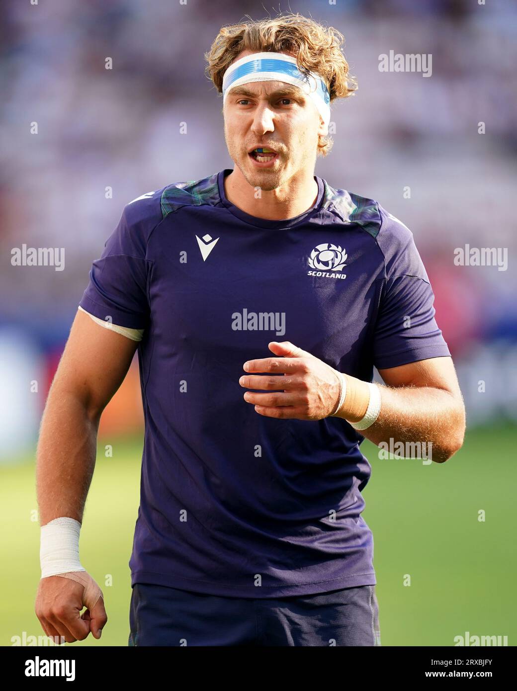 Scotland's Jamie Ritchie looks on ahead of the Rugby World Cup 2023 ...