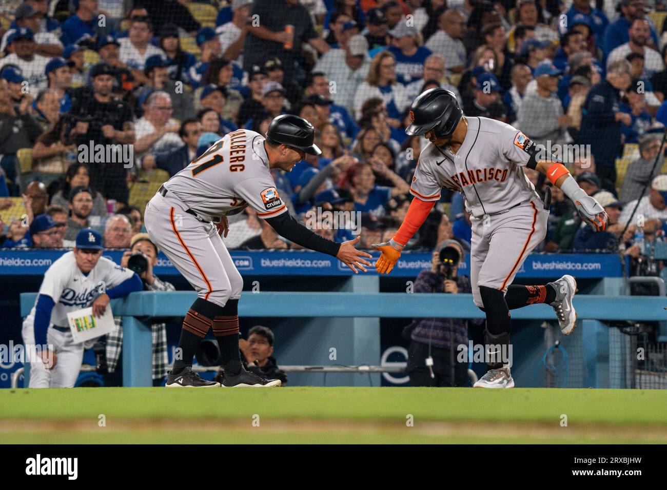 Los Angeles, United States. 22nd Sep, 2023. San Francisco Giants second ...