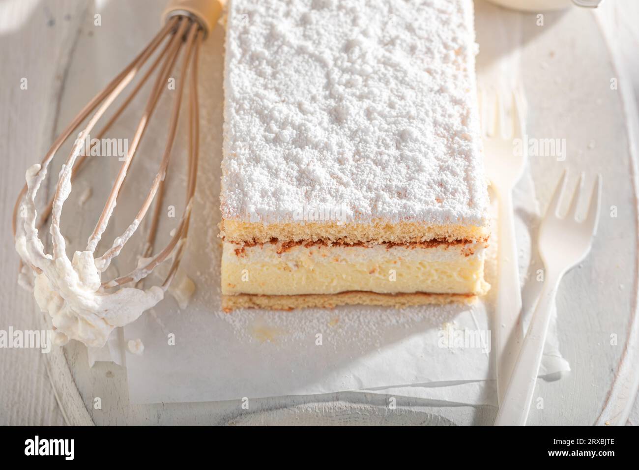 Napoleonka cake hi-res stock photography and images - Alamy