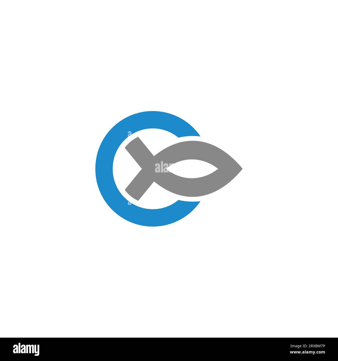 letter c fish water symbol simple logo vector Stock Vector Image & Art ...