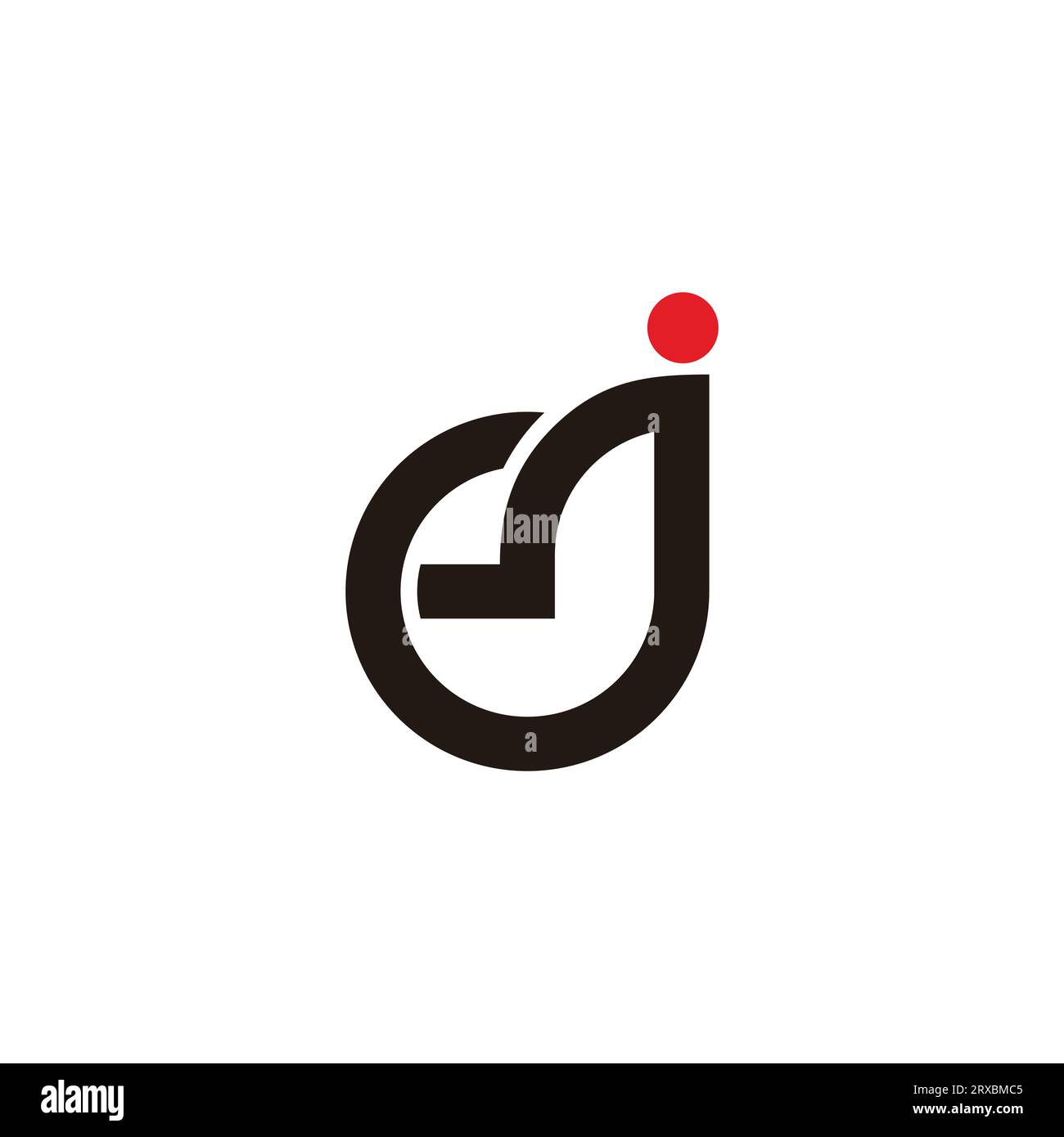 letter cj circle motion simple logo vector Stock Vector Image & Art - Alamy