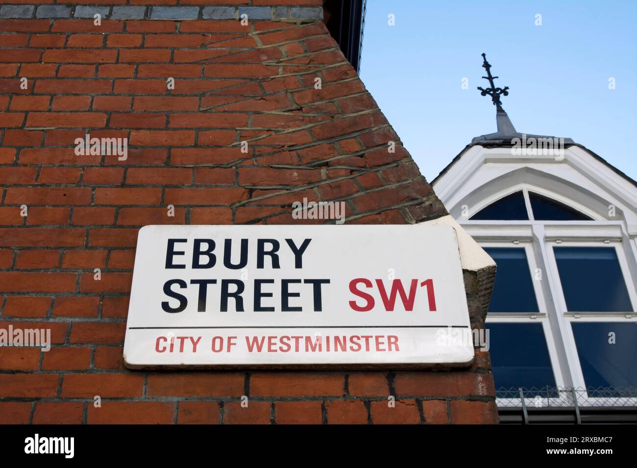 street name sign for ebury street, london, england Stock Photo - Alamy