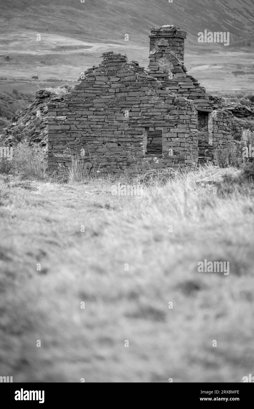 Views of Dorothea Slate Quarry, situated near the villages of Nantlle ...