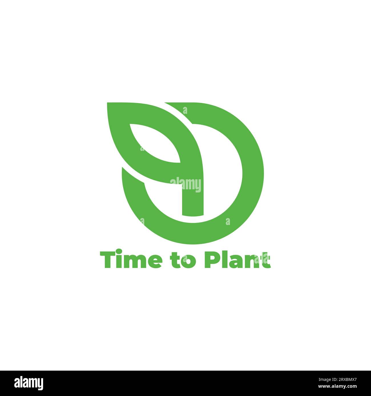 time to plant watch symbol logo vector Stock Vector Image & Art - Alamy