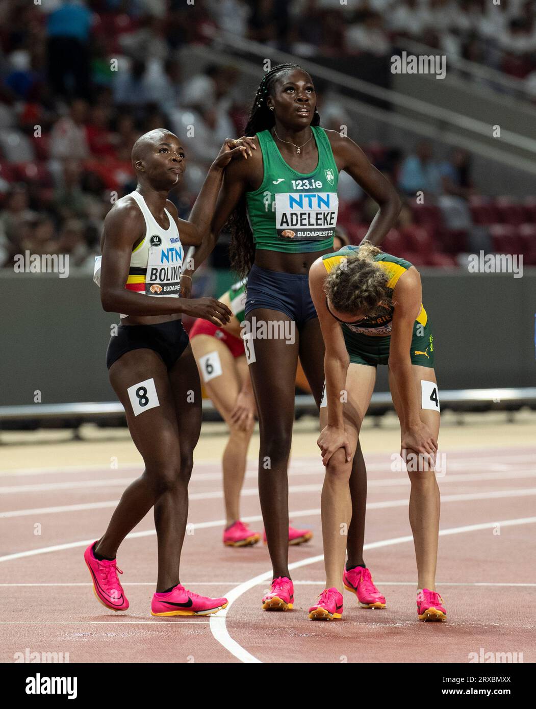 Cynthia Bolingo of Belgium, Rhasidat Adeleke of Ireland and Zeney Van ...