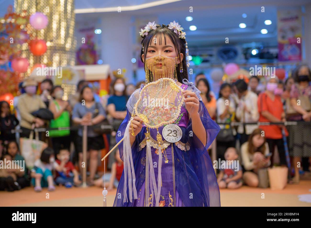 Kuala Lumpur, Malaysia. 24th Sep, 2023. A girl wearing Hanfu, an ...